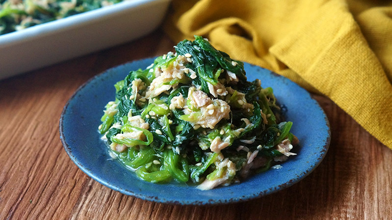 ほうれん草のごまツナ和え – タベタノ？